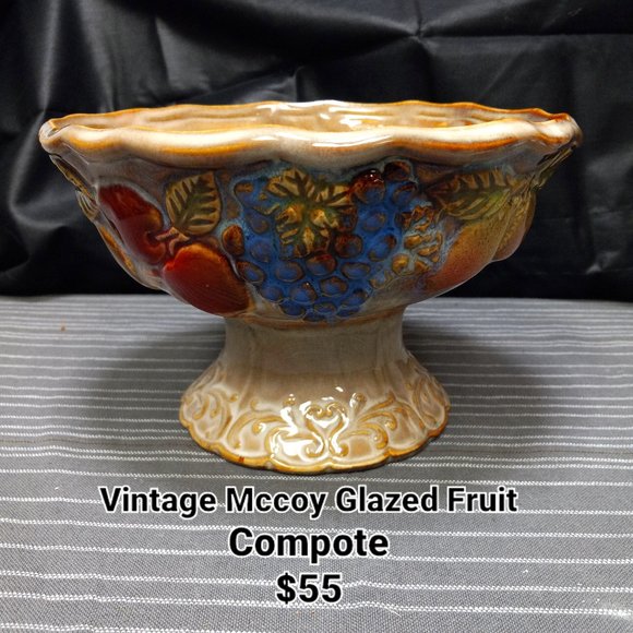 Mccoy | Accents | Rare Vintage Mccoy Artist Compote | Poshmark